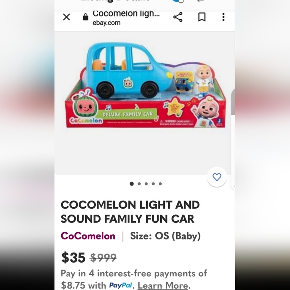 CoComelon | Toys | Cocomelon Light And Sound Family Fun Car Blue | Poshmark